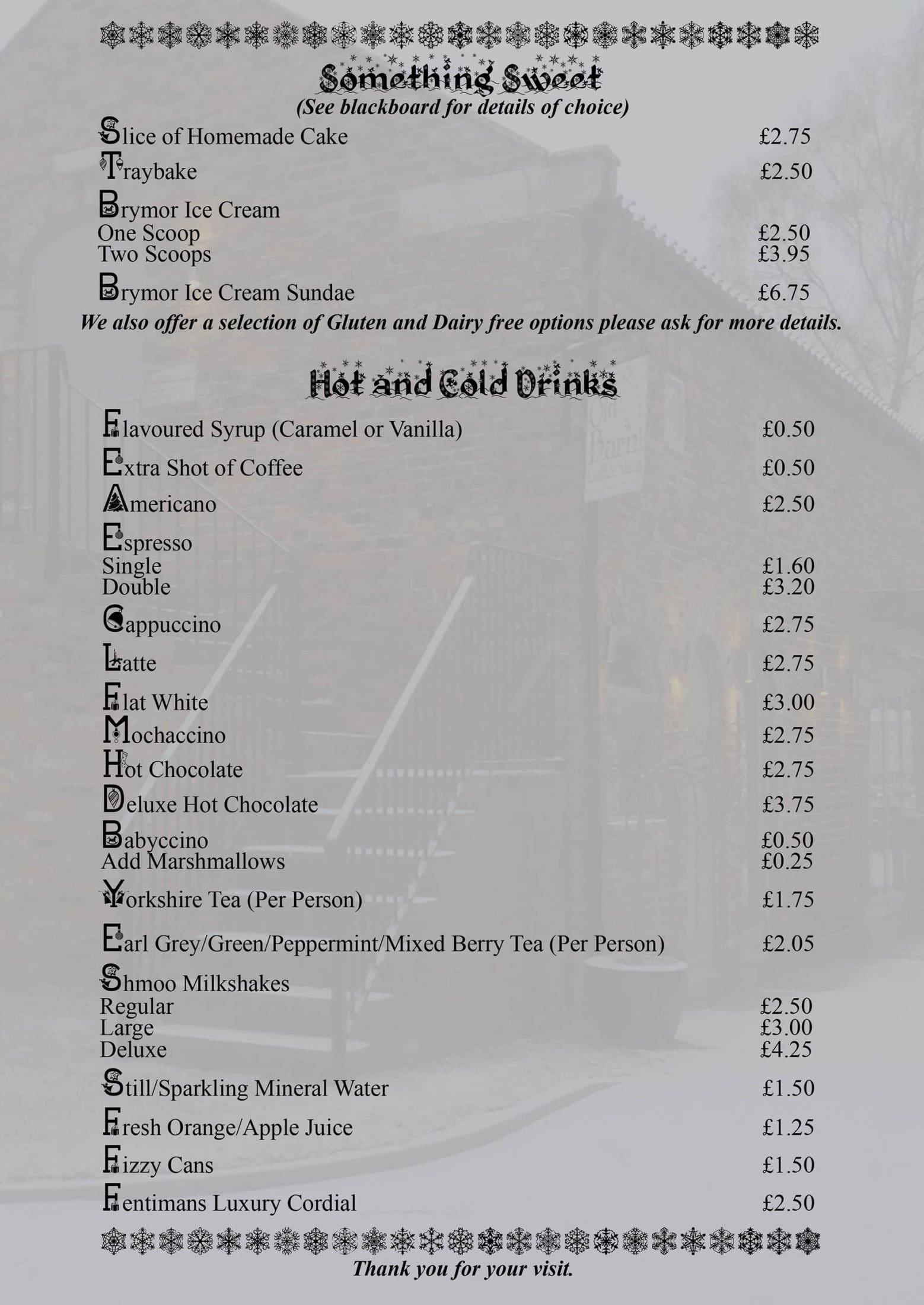 The Old Barn Coffee Shop in Thirsk - York House Leisure